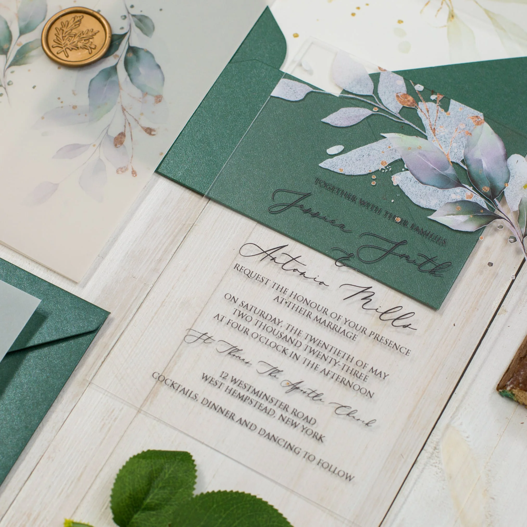 Clear Acrylic Invitation — KSW Exclusive Invitations