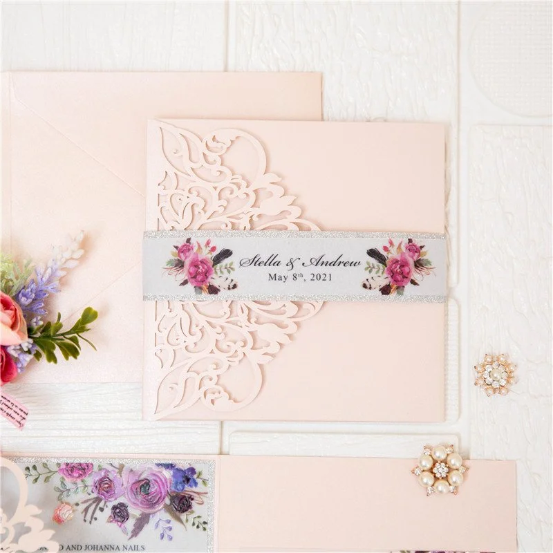 Laser Cut Pocket Invitations — KSW Exclusive Invitations
