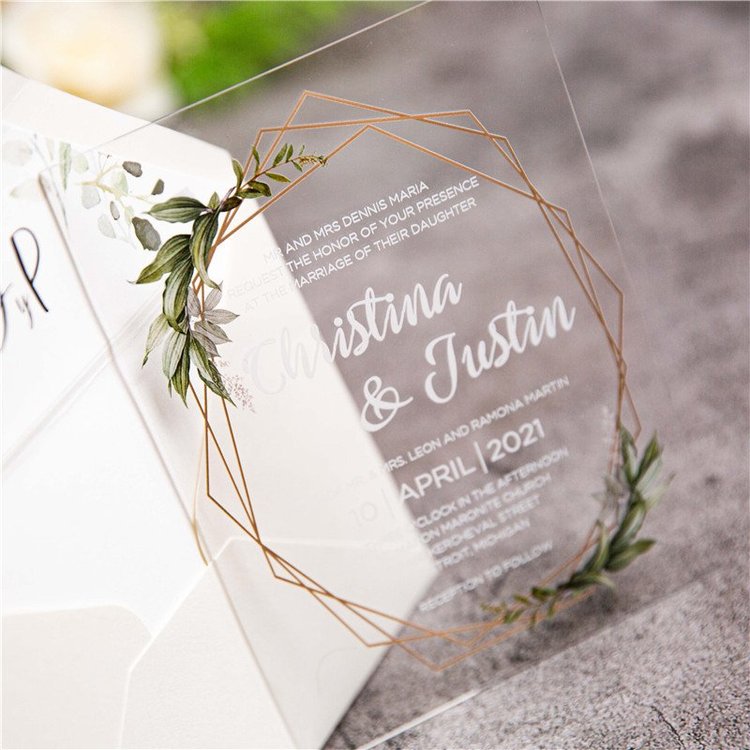 Clear Acrylic Invitation — KSW Exclusive Invitations