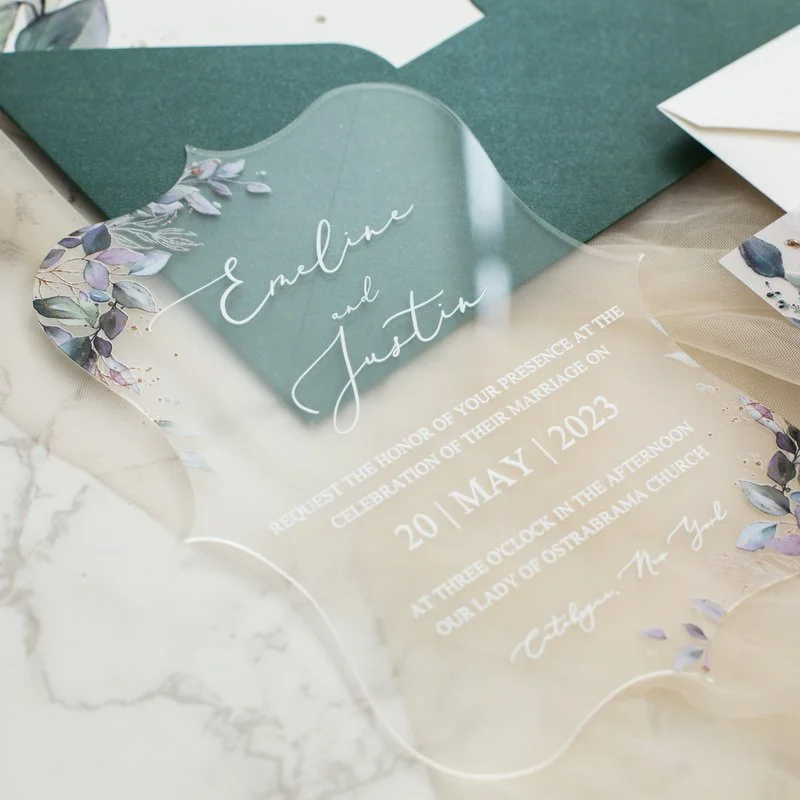 Clear Acrylic Invitation — KSW Exclusive Invitations