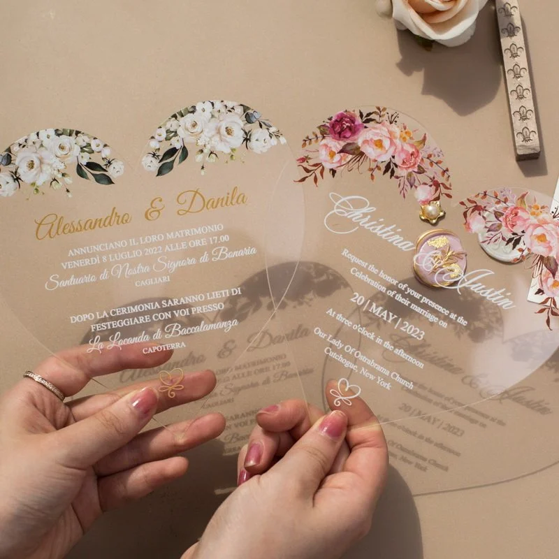 Clear Acrylic Invitation — KSW Exclusive Invitations