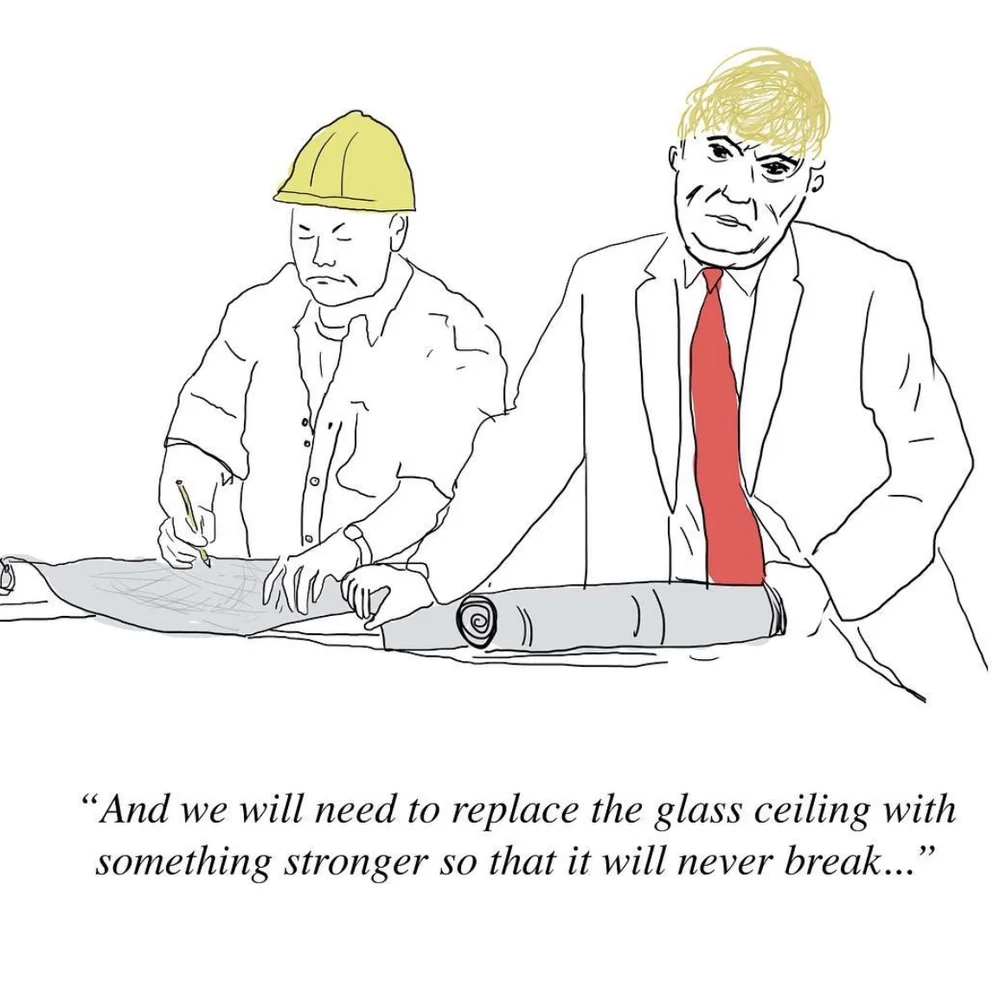 Glass Ceiling Cartoon