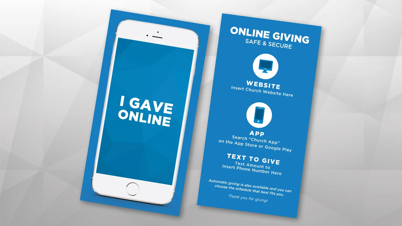 I Gave Online Card — Church Sherpa