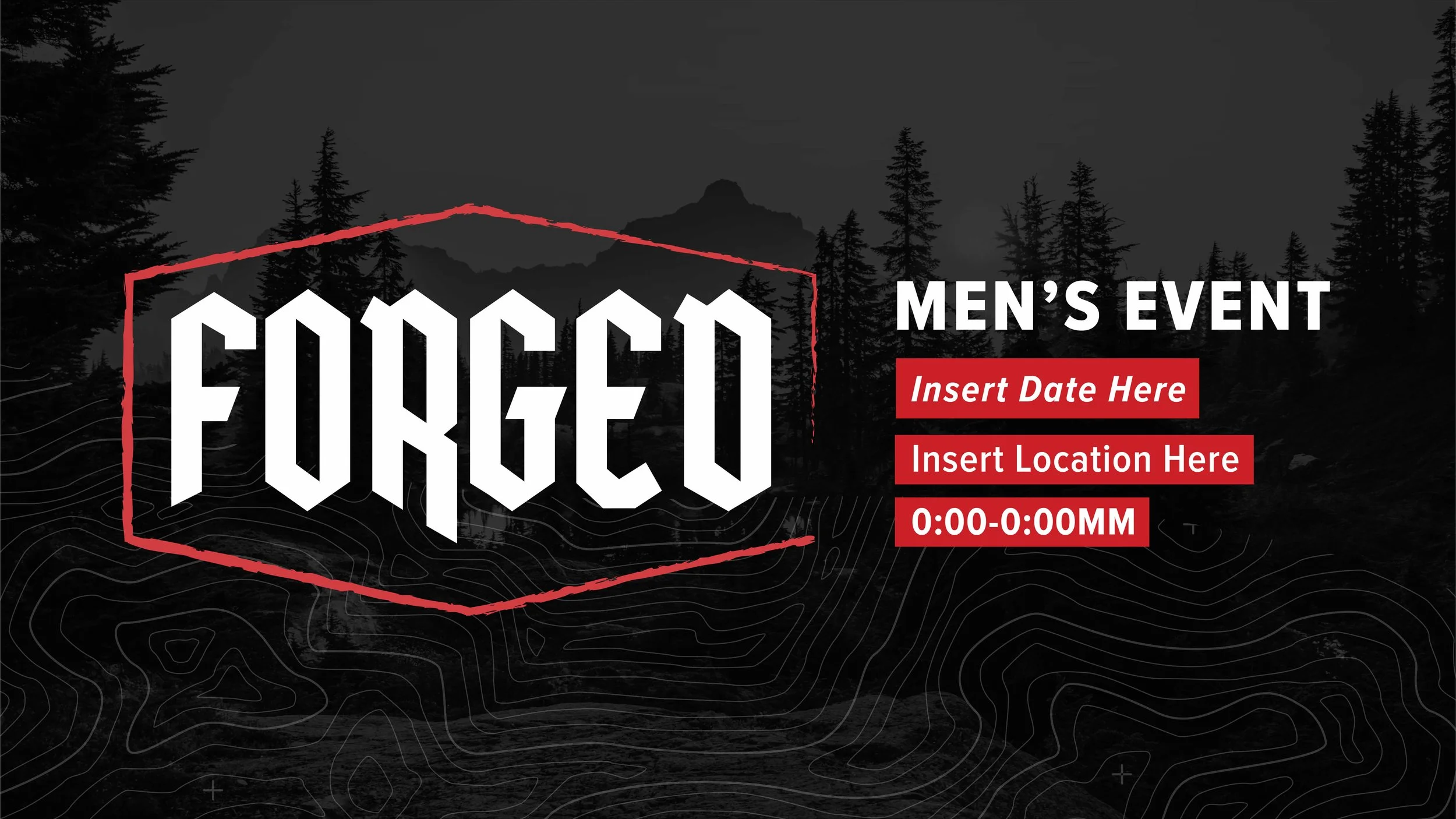 Forged Men's Event - Graphics Pack — Church Sherpa