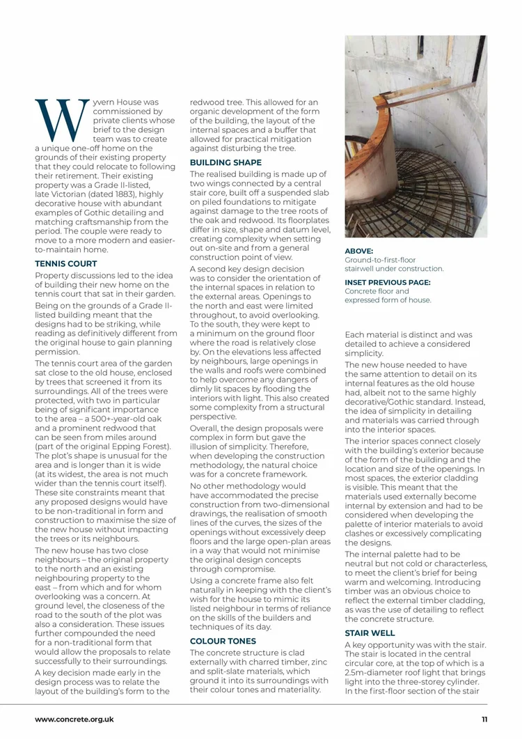 Wyvern House is featured in Concrete Magazine — Mason Construction