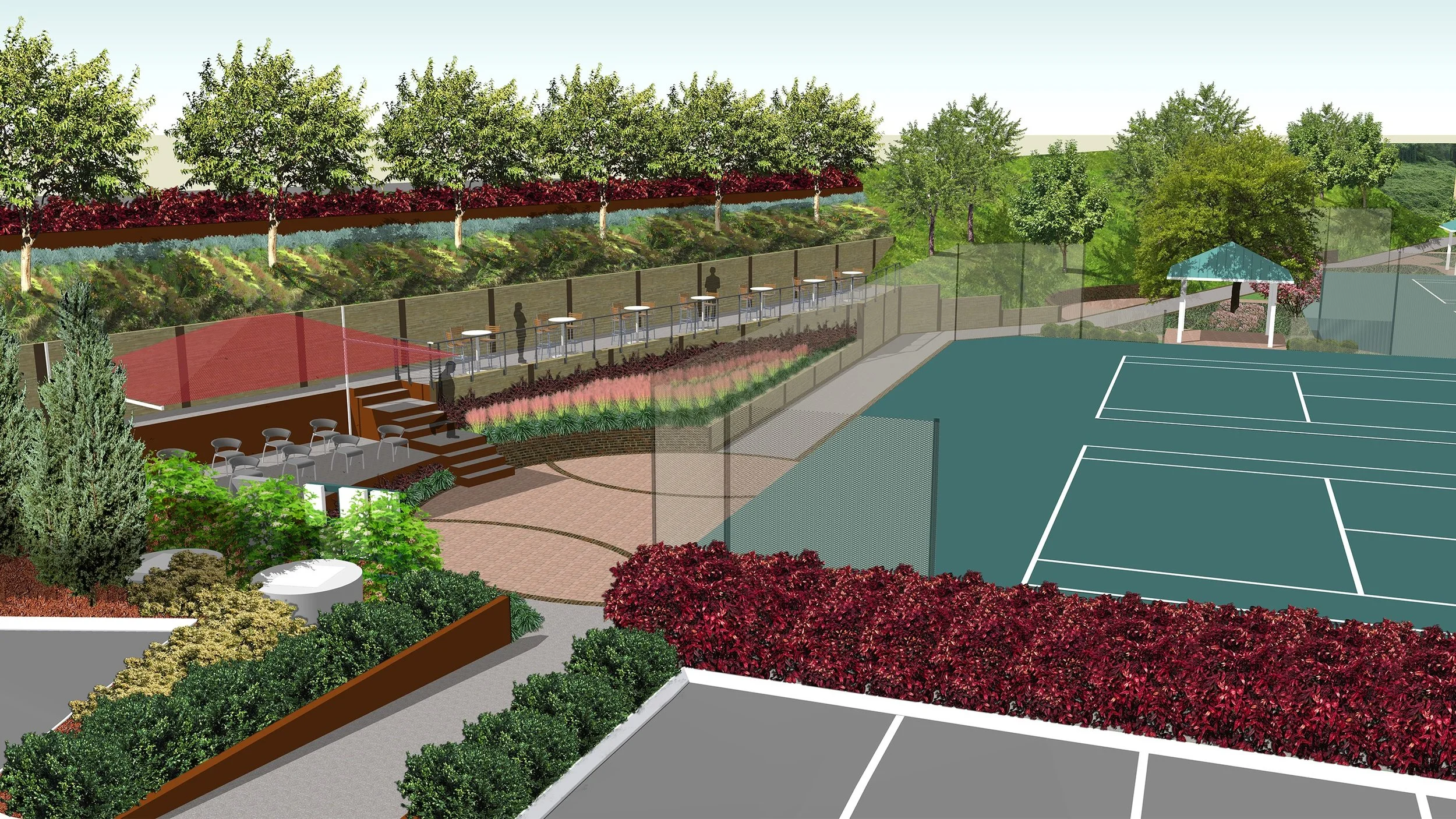 Manker Pattten Tennis Club- Master Planning & Landscape Architecture ...