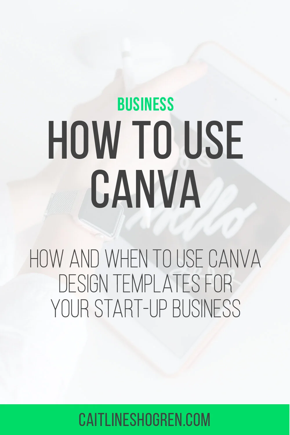 When and how to use Canva design templates for your business — caitlin ...