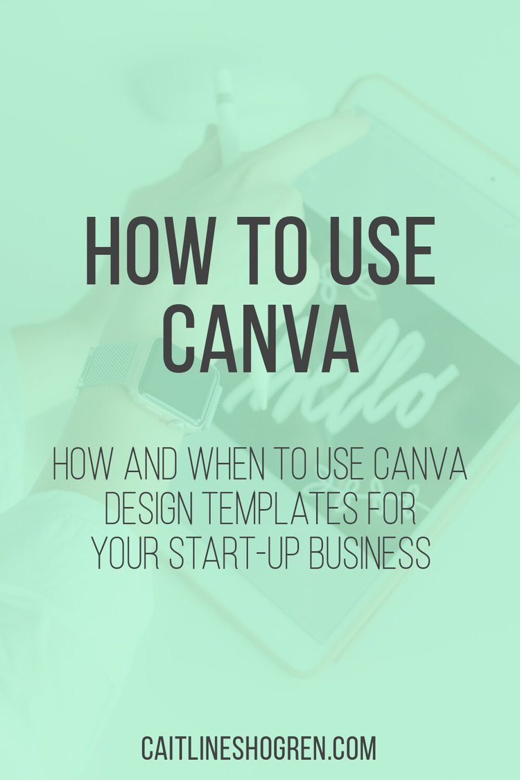 When and how to use Canva design templates for your business — caitlin ...