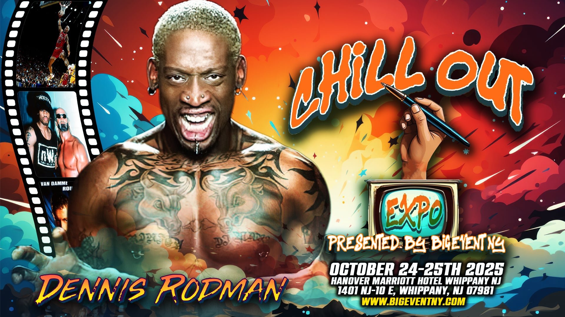 Chill Out NJ Expo | GENE SIMMONS, DENNIS RODMAN, ICE T, COCO, WILLIAM ...