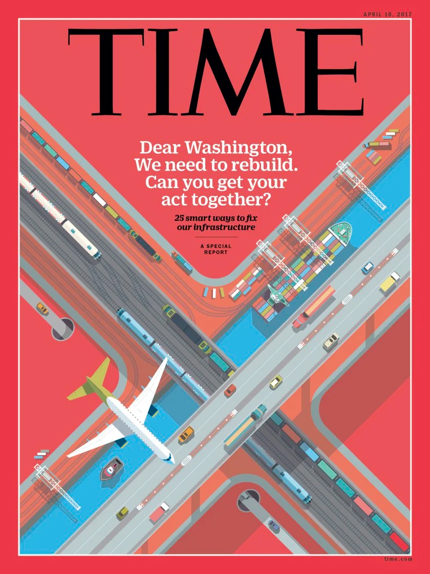 Time Magazine Cover — Peter Greenwood illustrator