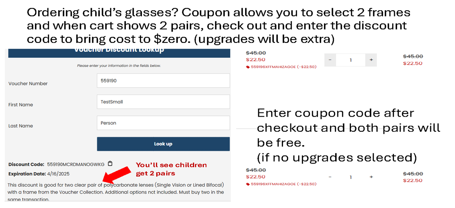 New Ordering Site — New Eyes for the Needy