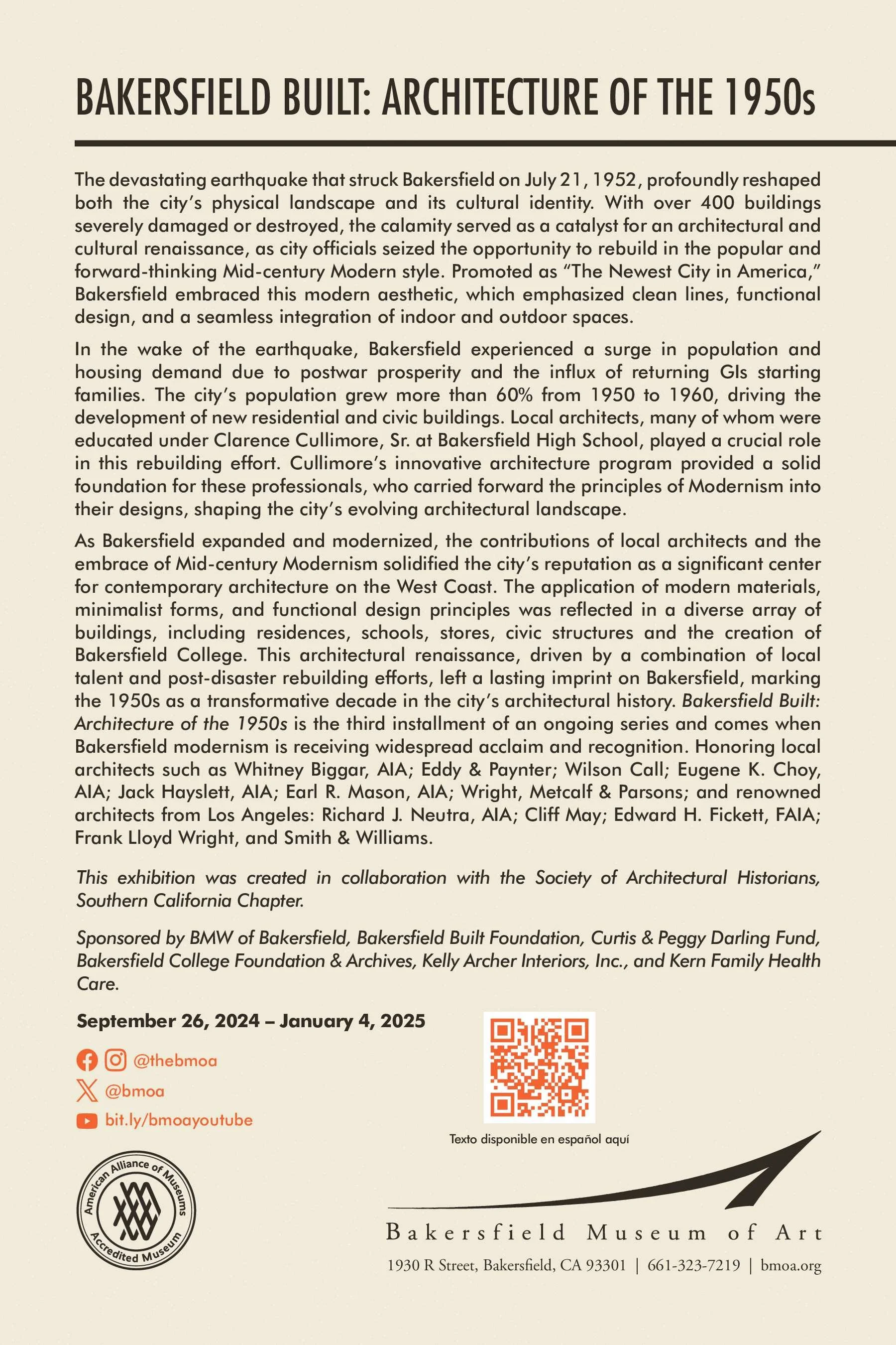 Bakersfield Built: Architecture of the 1950s — Bakersfield Museum of Art