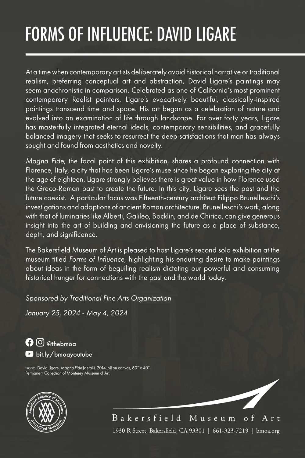 David Ligare Forms of Influence — Bakersfield Museum of Art