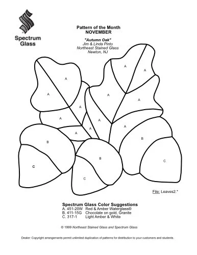 Autumn Patterns — Covenant Art Glass