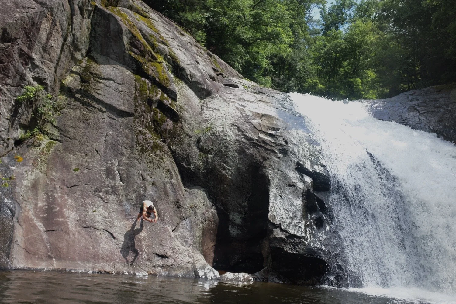 The Unexpected Light at Harpers Creek Falls — L. Raine