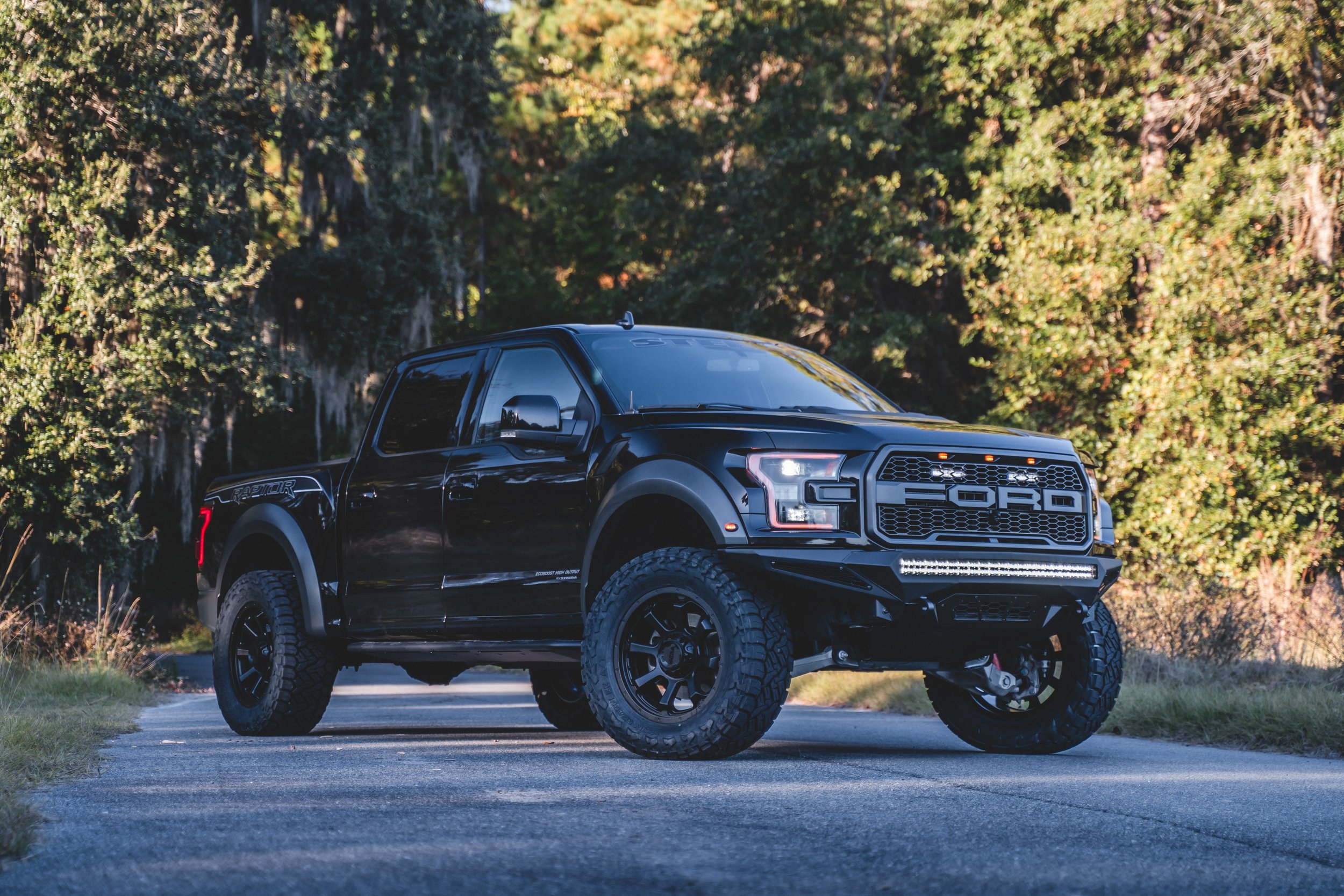 Ford Raptor Lifted Blacked Out
