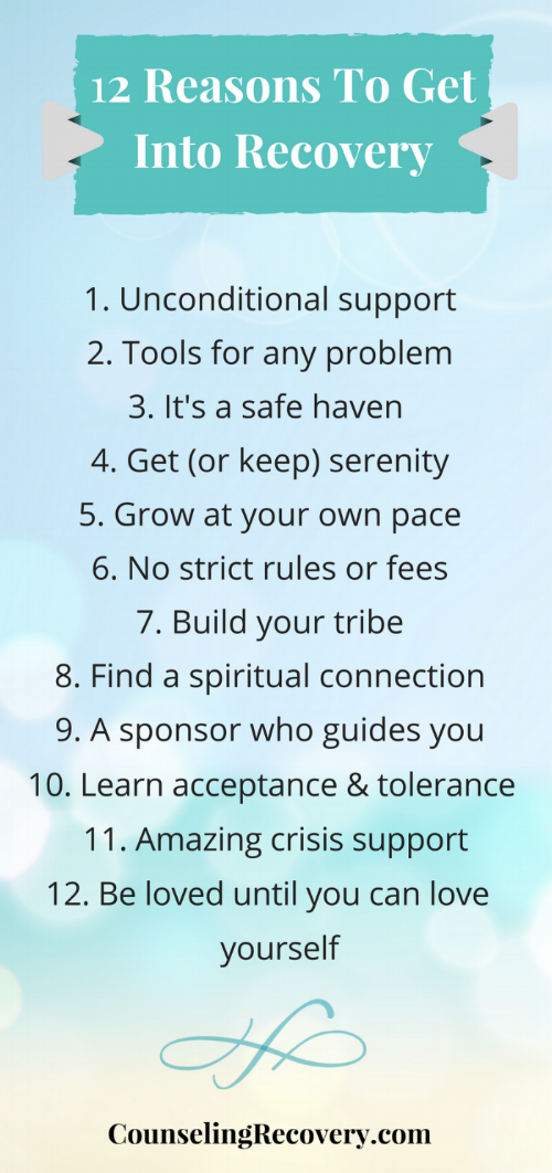 12 Reasons To Get Into 12 Step Recovery — Counseling Recovery, Michelle ...