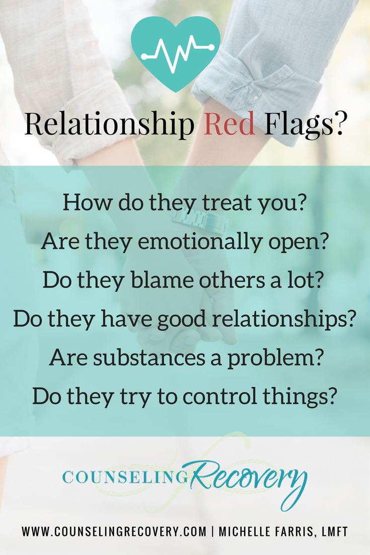 Identifying an Understanding Relationship Red Flags — Counseling ...