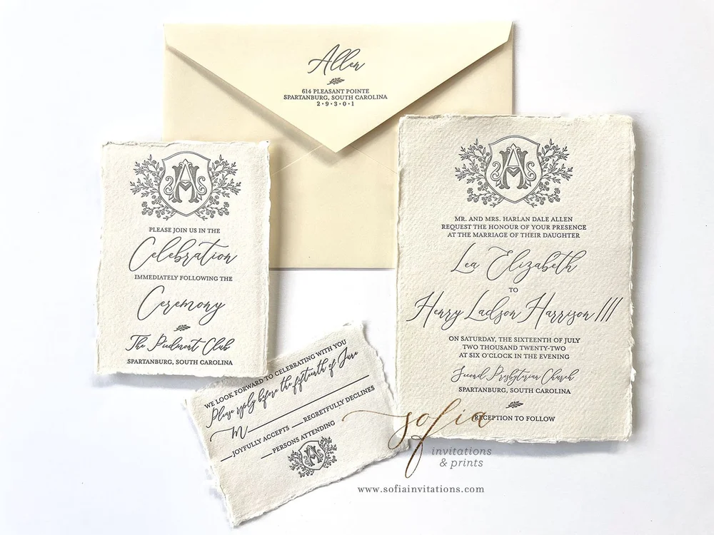 Wedding Invitation Artist Custom Made Announcements Laser Cut ...
