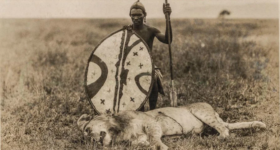 African Hunter With Spear