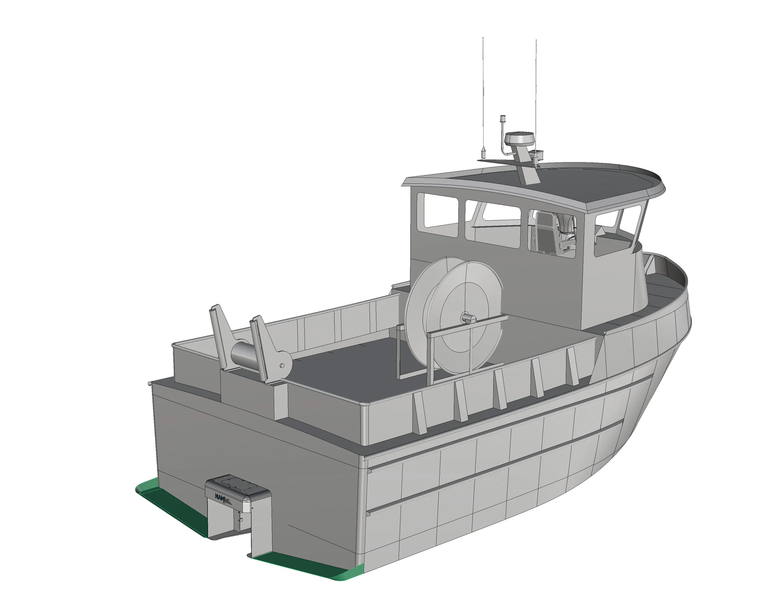 32' x 16' Aluminum Bristol Bay Gillnetter — Coastwise Marine Design Inc.