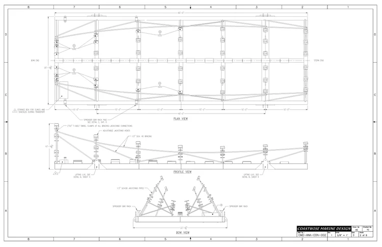 Anahita V Shipping Cradle — Coastwise Marine Design Inc.