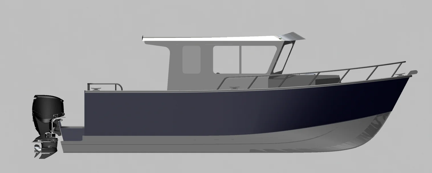 28' RECREATIONAL POWER BOAT — Coastwise Marine Design Inc.