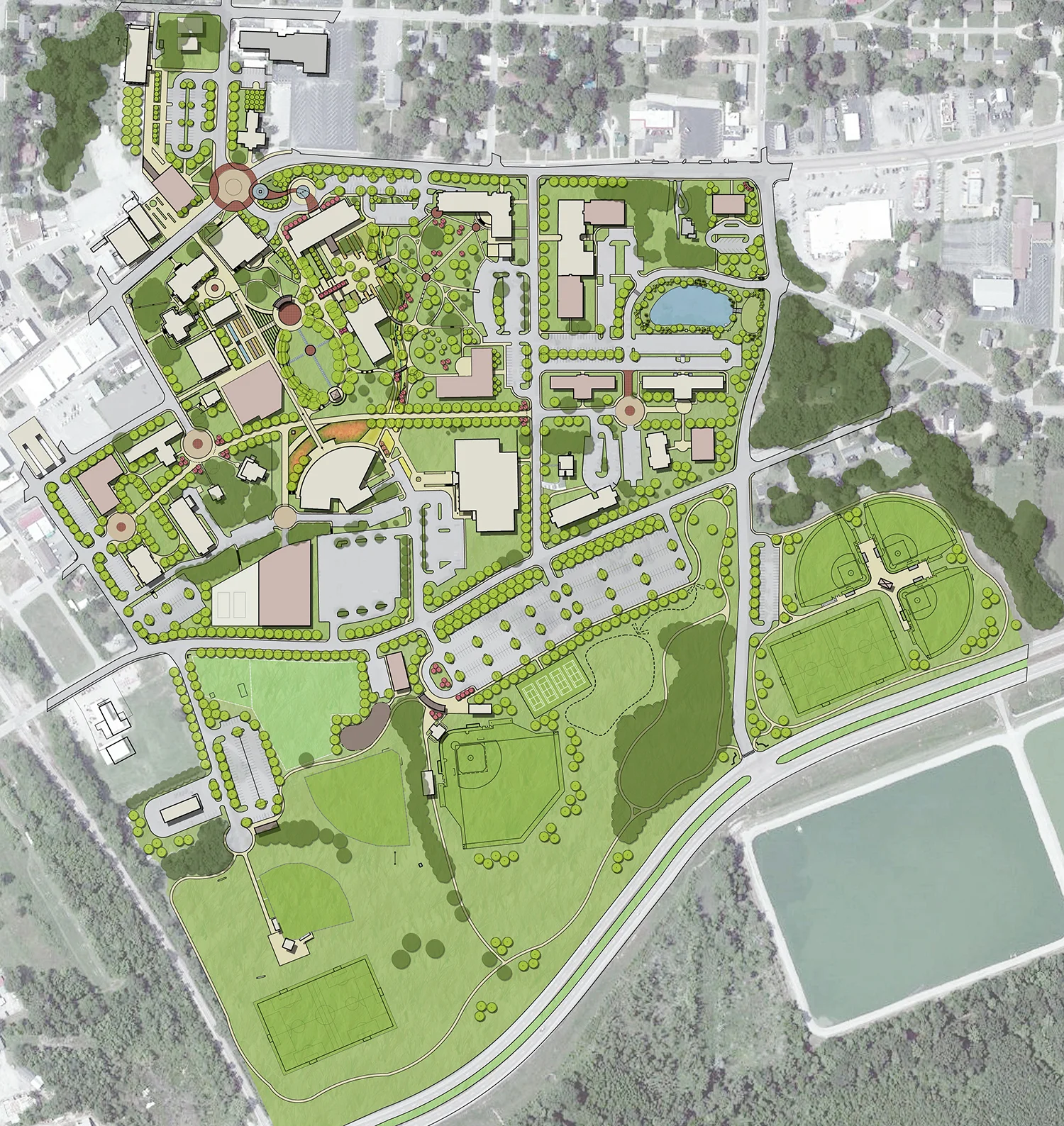 campus master planning — element design