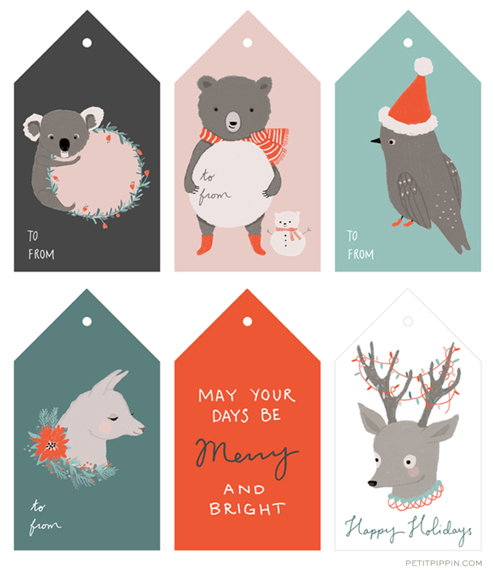Free Printable Holiday Tags — Petit Pippin