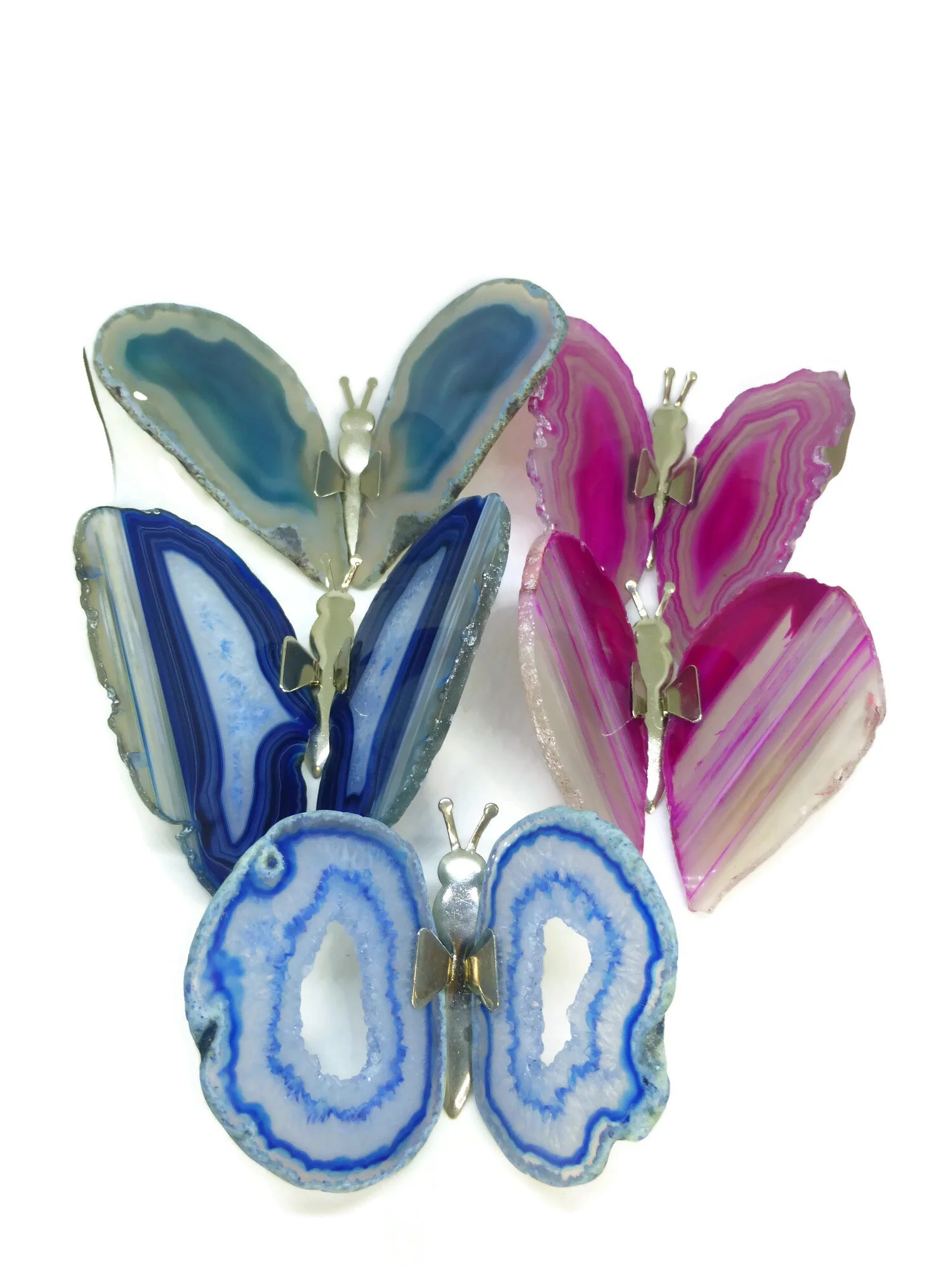 Sculpture Figurines Agate butterflies butterfly, purple butterfly ...