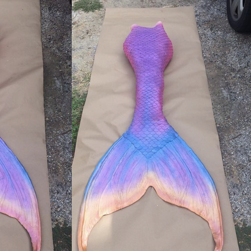 Purple Silicone Mermaid Tails