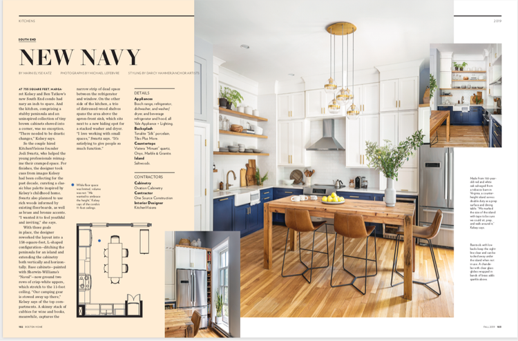 OUR COLORFUL KITCHEN FEATURED IN BOSTON HOME MAGAZINE — KitchenVisions