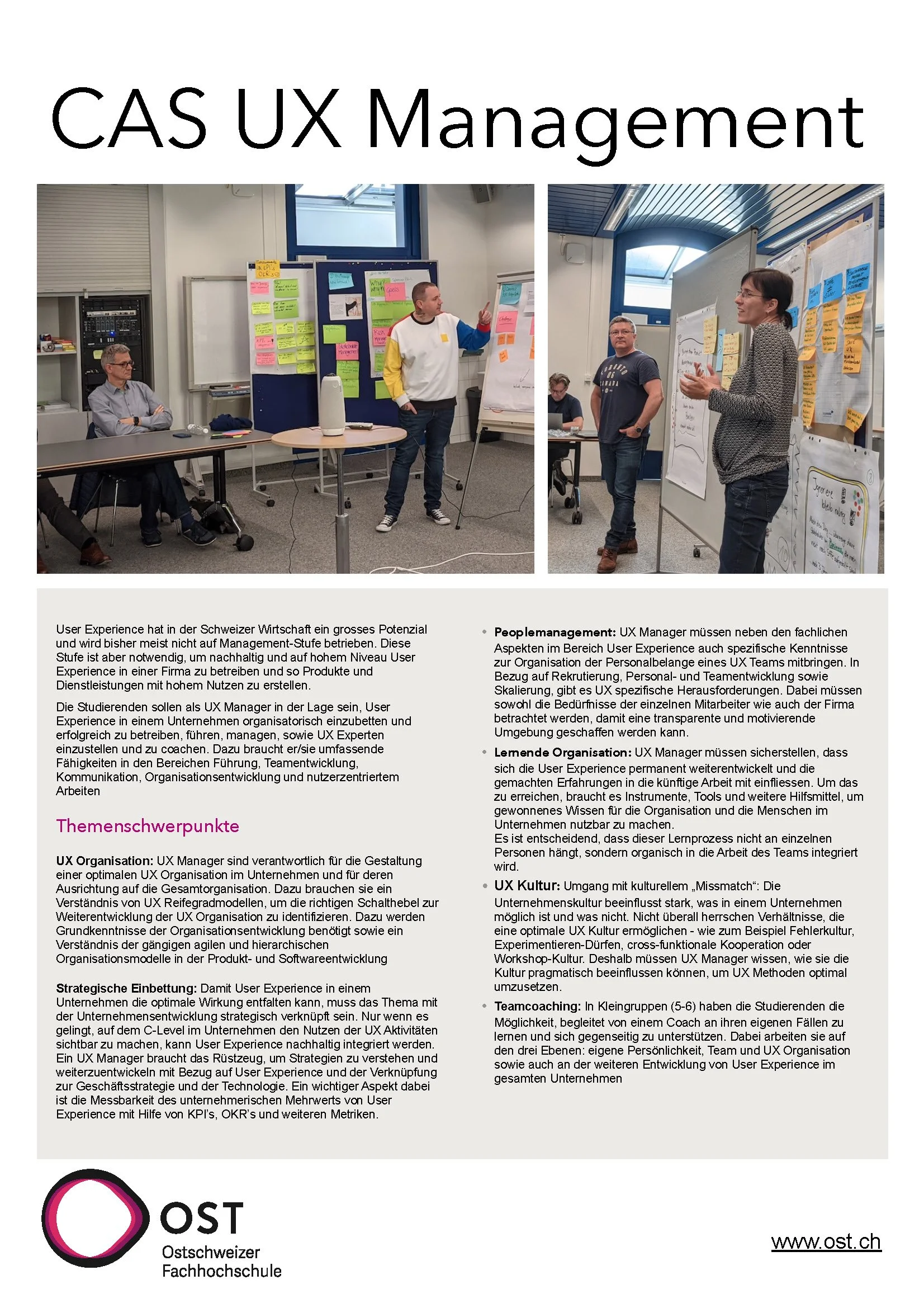 CAS UX Management — Hauri Ergonomie & Coaching GmbH