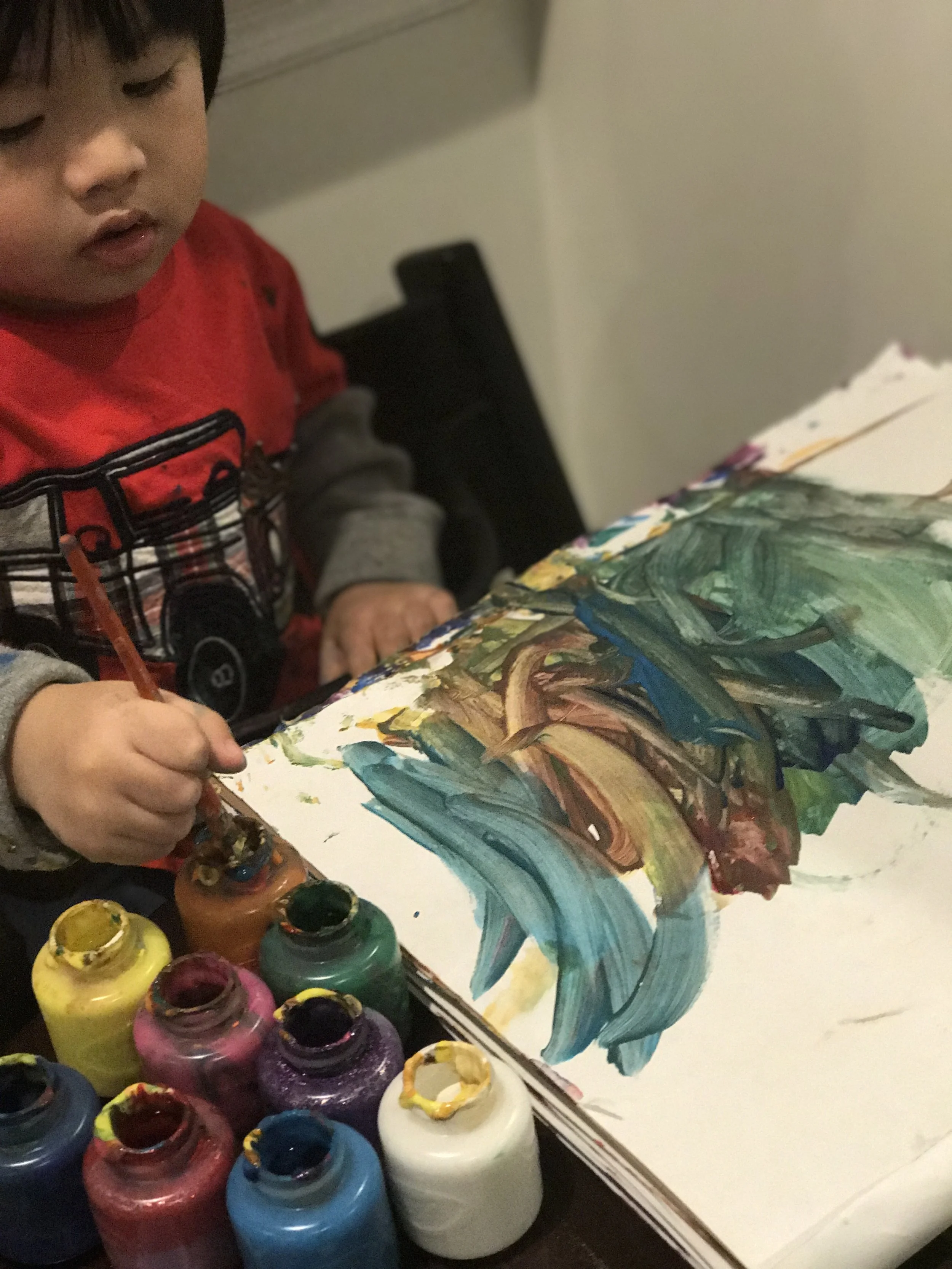 Phil The 3 year old Painter Toddler Art And Craft Ideas Phil And Mama