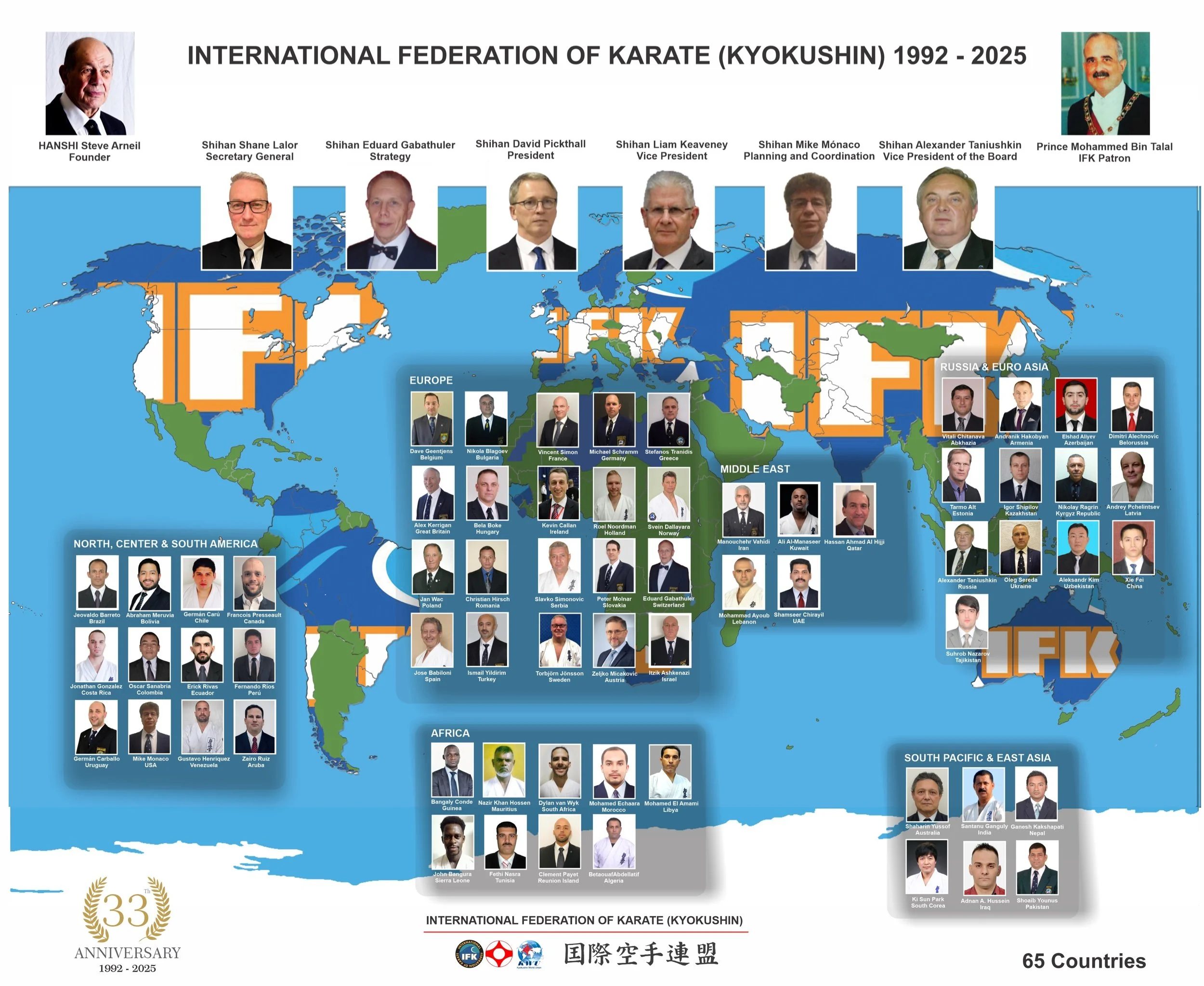 World Map — IFK (Kyokushin)
