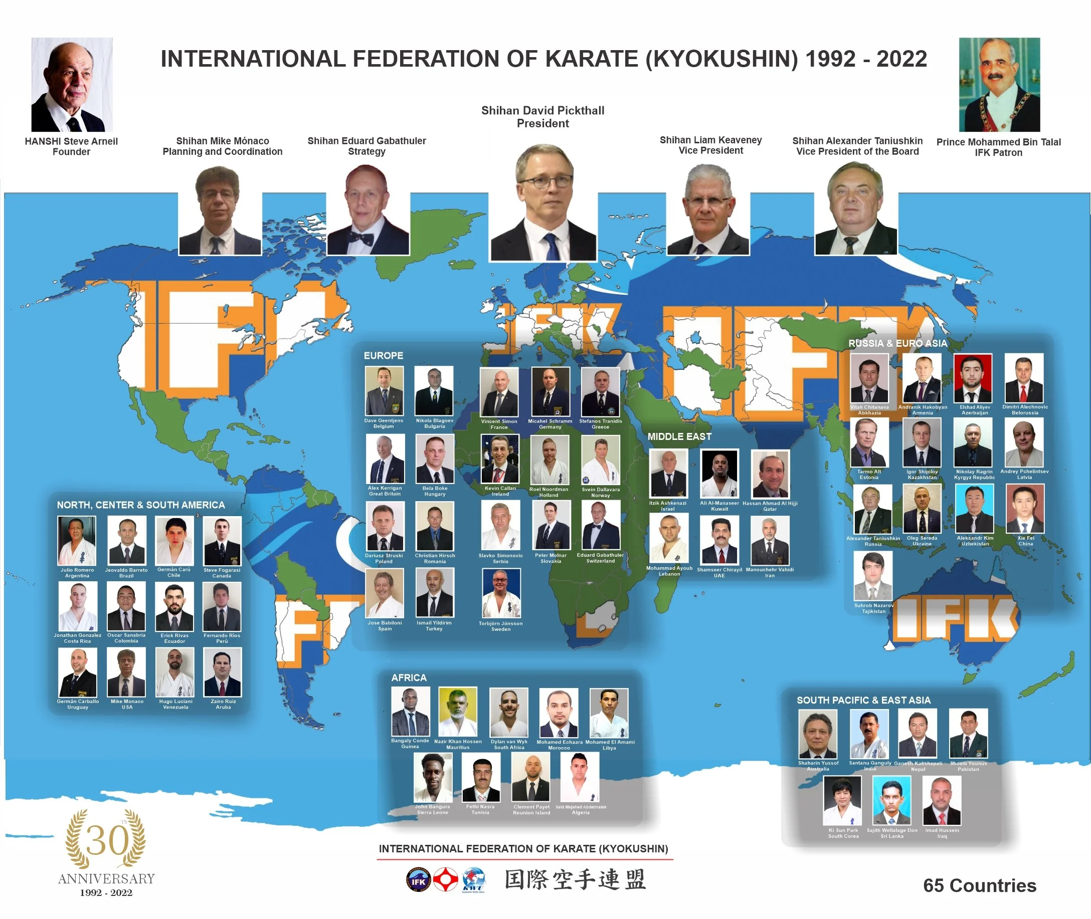 World Map — IFK (Kyokushin)