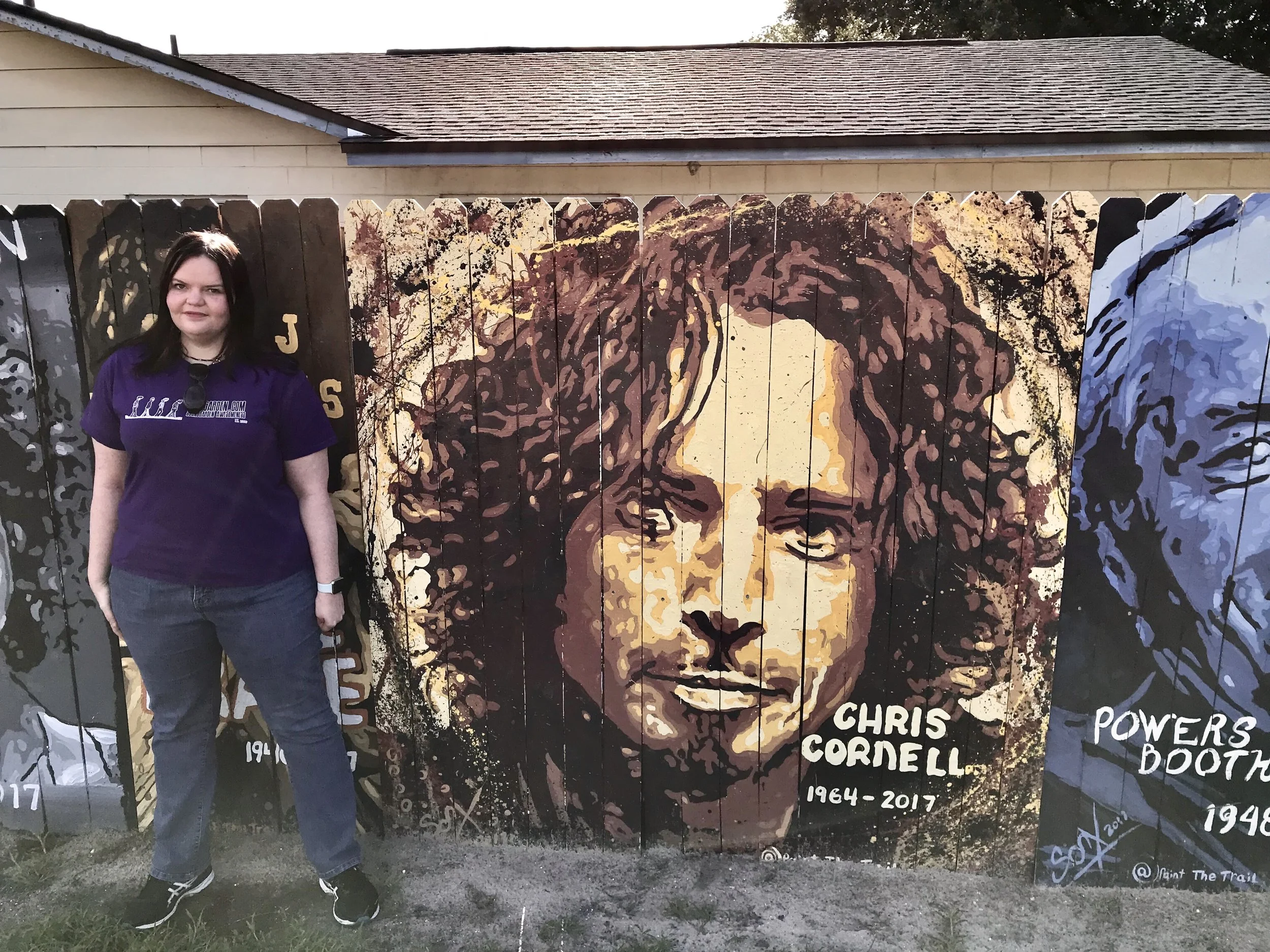 Chris Cornell “Paint The Trail” Mural Fence - Photos + Video Time Lapse ...
