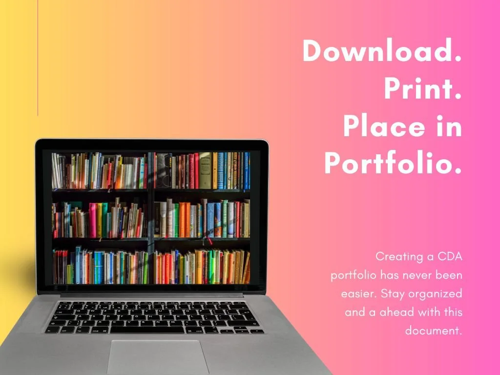CDA Competency Statement V + RC V For Your CDA Teaching Portfolio ...