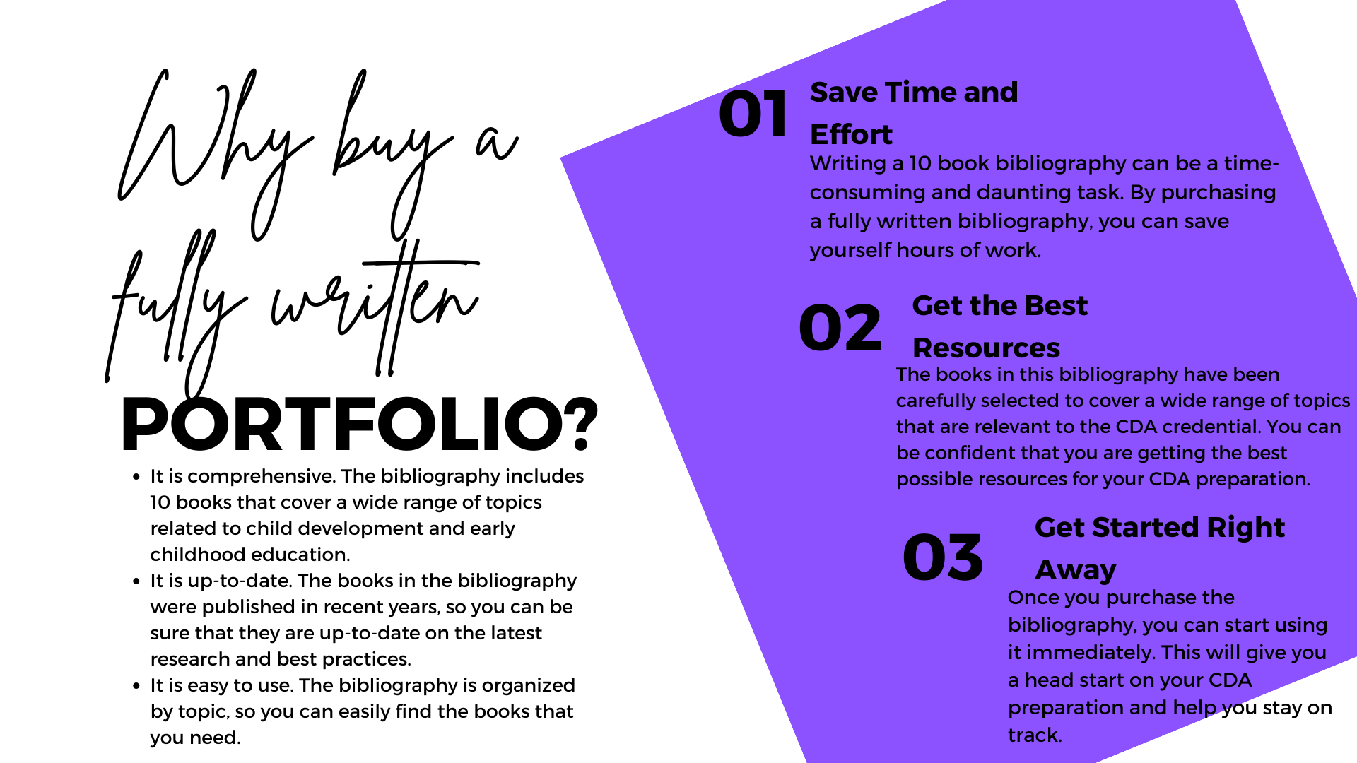 CDA cs III + Bibliography BUNDLE - Fully Written Professional Portfolio ...