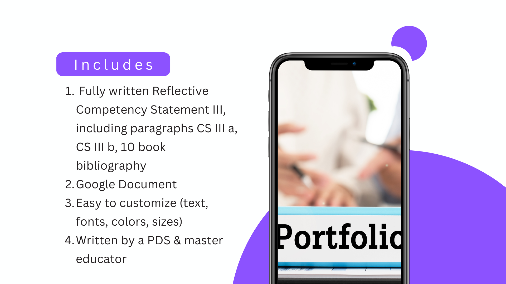 CDA cs III + Bibliography BUNDLE - Fully Written Professional Portfolio ...