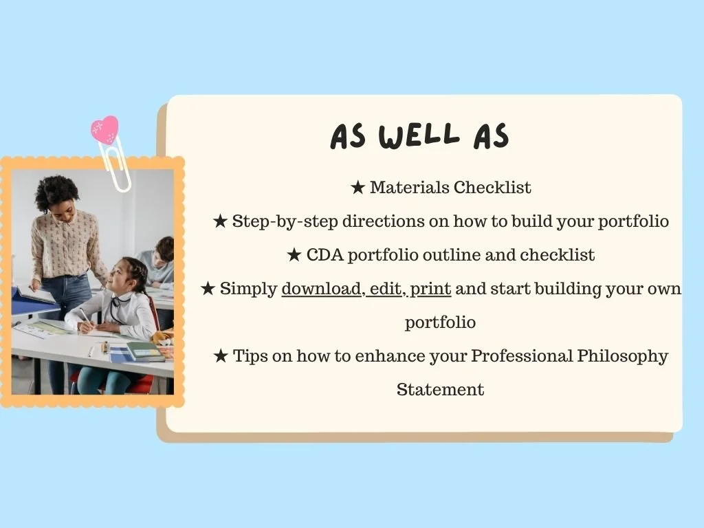 Pre-Written, Stellar CDA Portfolio: For Early Childhood Professionals ...