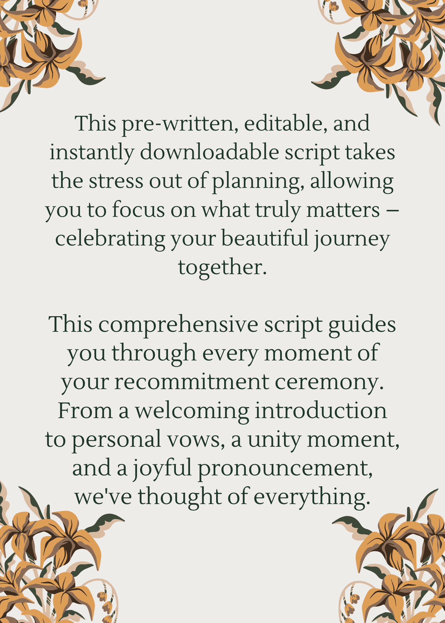 Filipino American Wedding Ceremony Script with Unity Rites | Prewritten ...