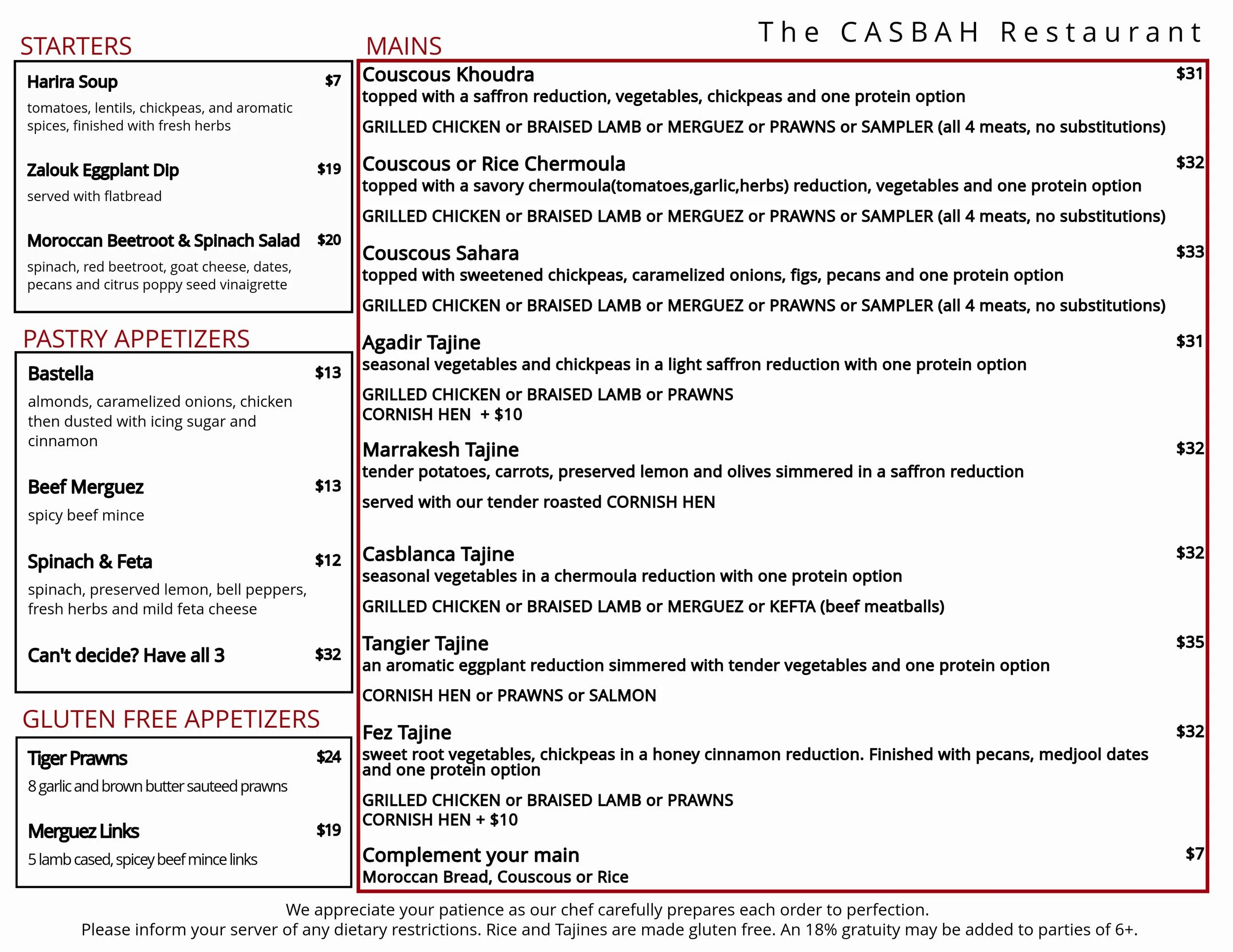 The Casbah Restaurant