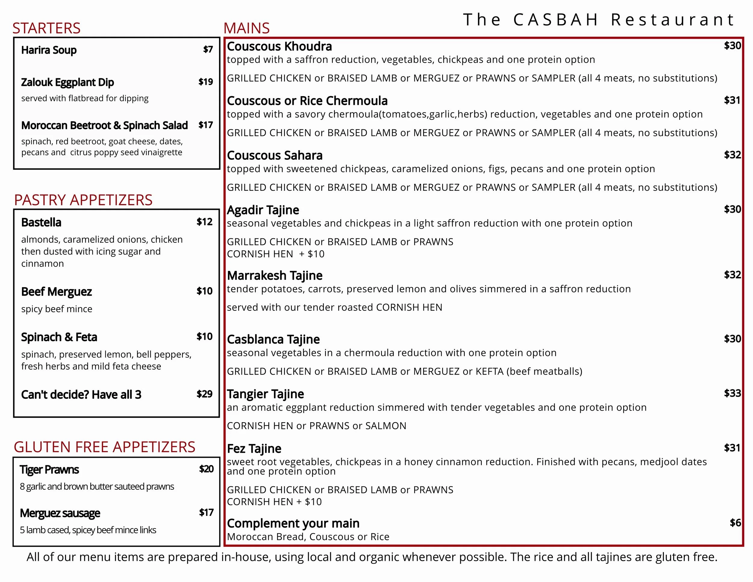 The Casbah Restaurant