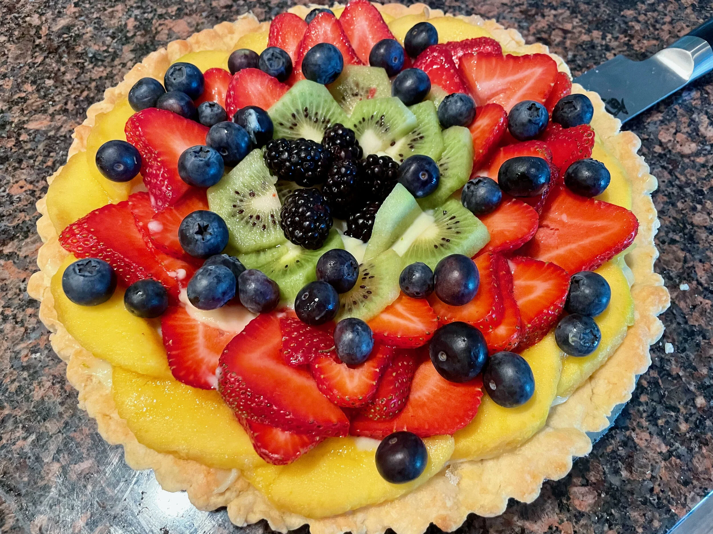 Fruit Tart with Pastry Creme Two Ways - Food | Follow Ann