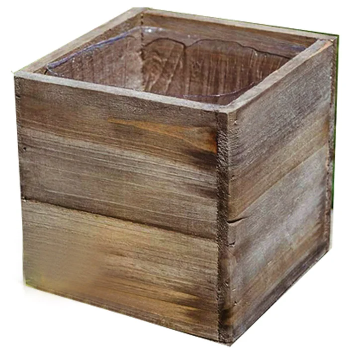 Rustic Barn Wood Planter Boxes