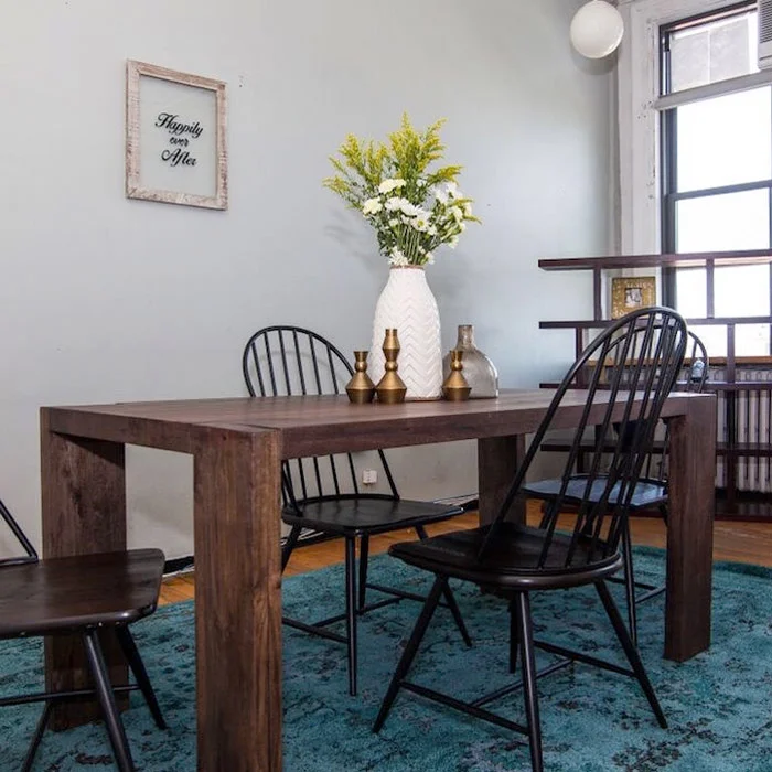 MANGO WOOD DINING TABLE — rentquestnyc