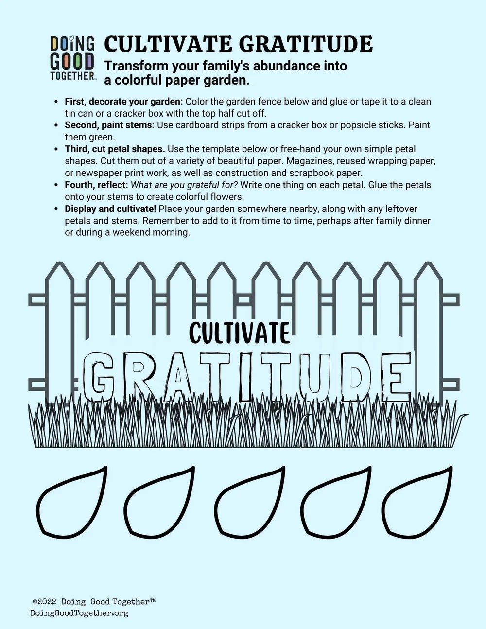 Cultivate a Gratitude Garden — Doing Good Together™