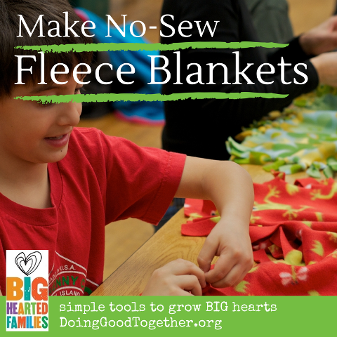 Make No-Sew Fleece Blankets | Kid-Friendly DIY — Doing Good Together™