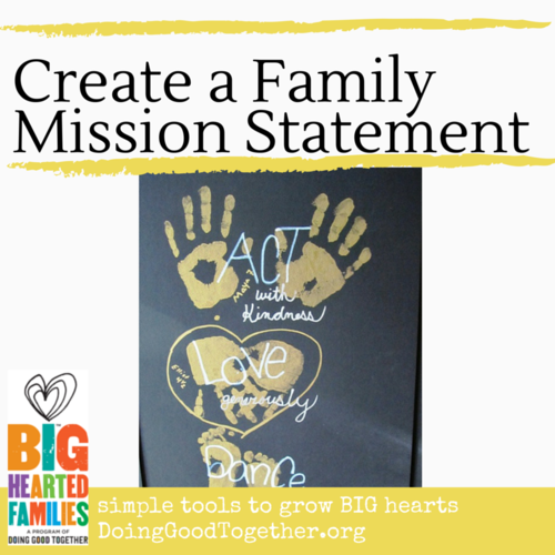 DIY Family Mission Statement Craft: Inspire Mindfulness with Handprint ...